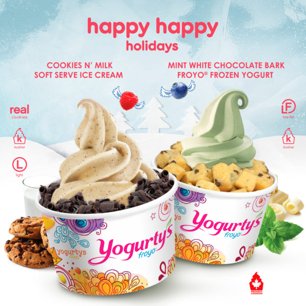 Happy Holidays With Our Festive Treats! - Yogurty's® Froyo® Frozen ...